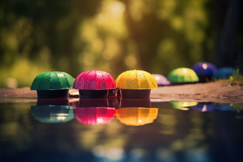 Summer Mood - Conceptual Illustration. Generative AI Stock Illustration ...