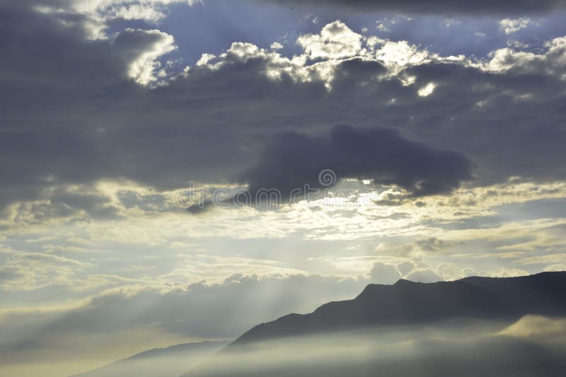 Summer morning mist stock image. Image of nature, cloudburst - 127503137