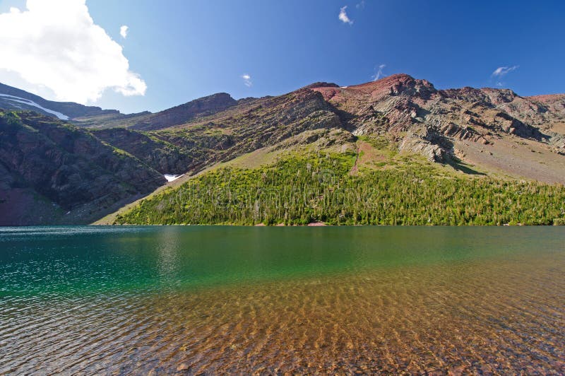Summer on a Mountain Lake stock image. Image of nature - 22051303