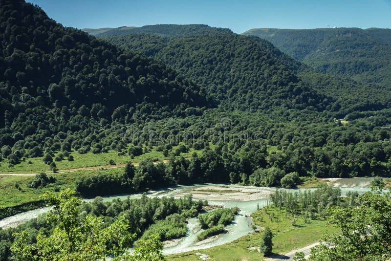 Summer Mountains Landscape Bird S Eye View Stock Photo - Image of ...