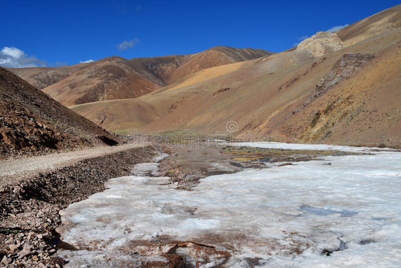 Summer in the Mountains of Tibet Above 5000 Meters Stock Photo - Image ...