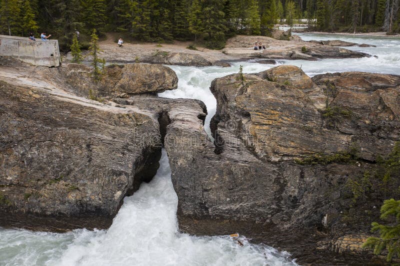 Summer in Natural Bridge, Yoho National Park, Canada Stock Photo ...