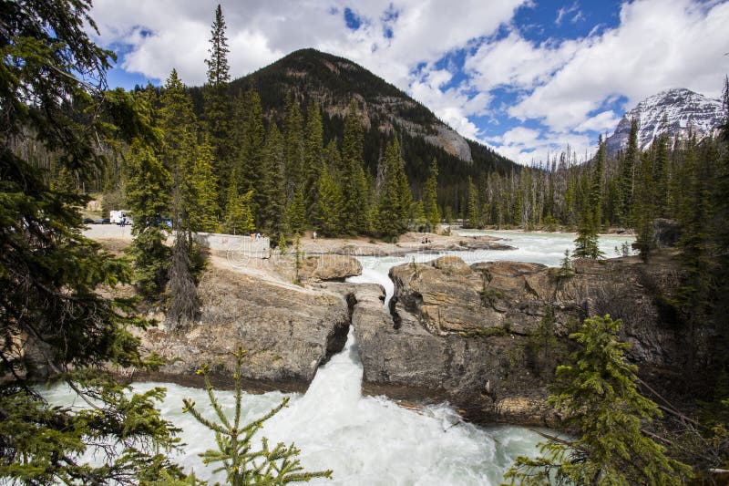 Summer in Natural Bridge, Yoho National Park, Canada Stock Photo ...