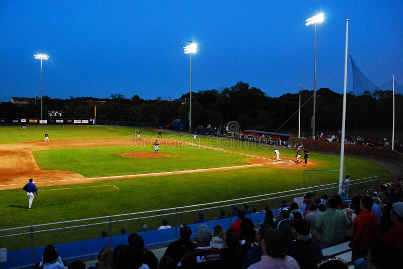 Baseball - Night Game at Wrigley Editorial Photography - Image of ...