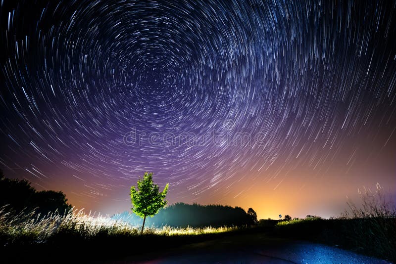 Milky Way. Beautiful Summer Night Sky with Stars Stock Photo - Image of ...