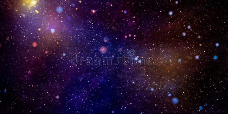 Abstract Colorful Universe, Nebula Night Starry Sky, Multicolor Outer ...