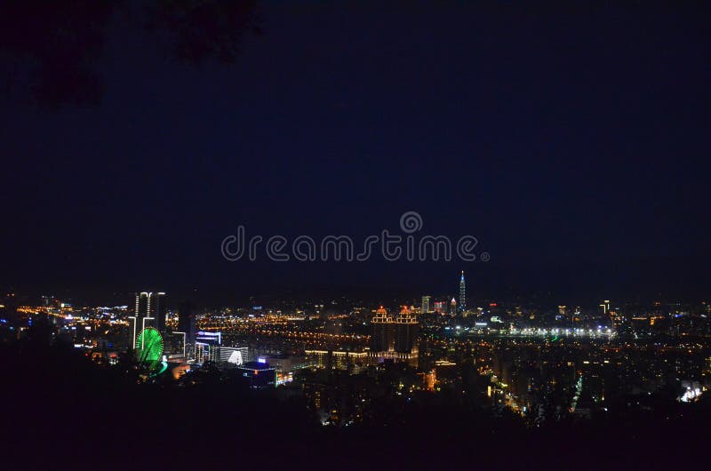 Summer Night View of Taipei Stock Image - Image of unnamed, nightview ...
