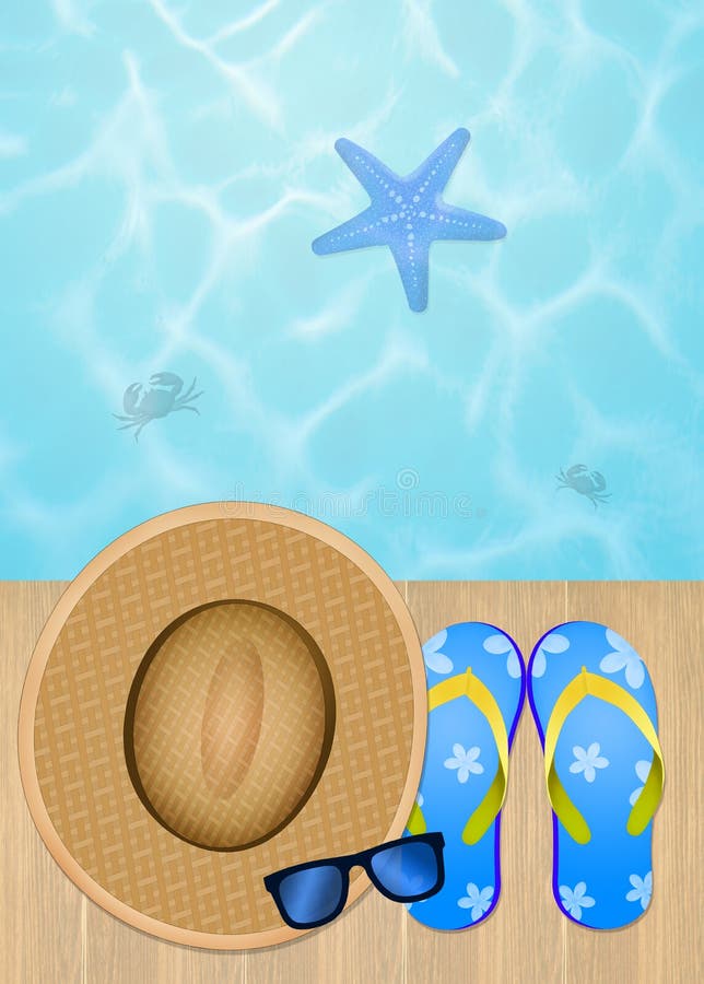 Summer Objects stock illustration. Illustration of travel - 181267