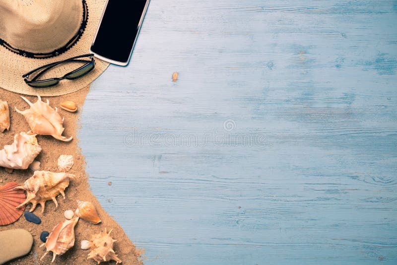 Summer Objects for Vacation Stock Photo - Image of relaxation, colorful ...