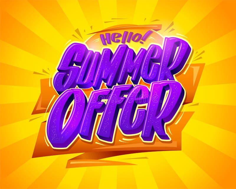 Summer offer stickers. stock vector. Illustration of button - 19775911