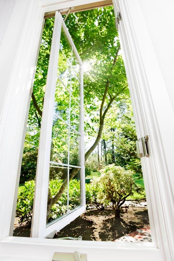 Window Open To Summer Garden Stock Photo - Image of garden, yard: 21422250