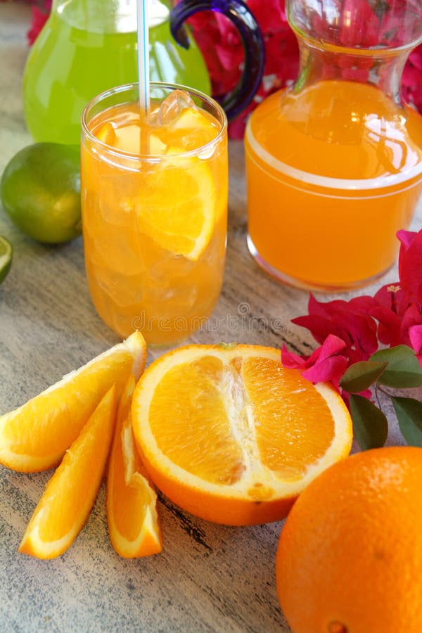 Summer Orange Drink stock image. Image of sweet, indulgence - 24273265