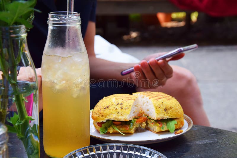 Summer outdoor breakfast stock photo. Image of holiday - 151688478