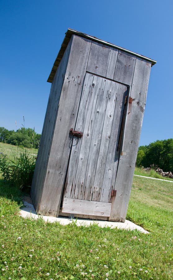 Outhouse in summer stock photo. Image of homestead, facilities - 20372114