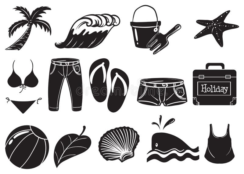 Travel and Summer icons stock vector. Illustration of entertainment ...