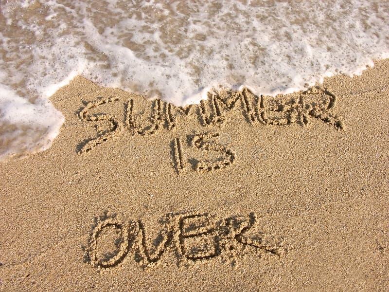 End of Summer stock image. Image of letters, background - 8267273