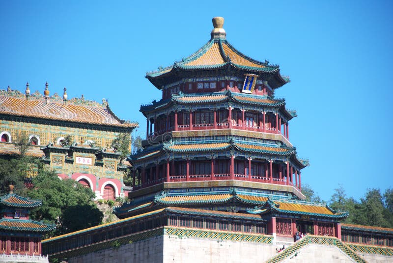 The Summer Palace stock photo. Image of summer, structure - 16368764