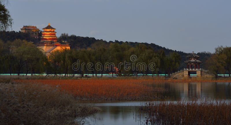 Summer Palace, Beijing, China Stock Photo - Image of clouds, color ...