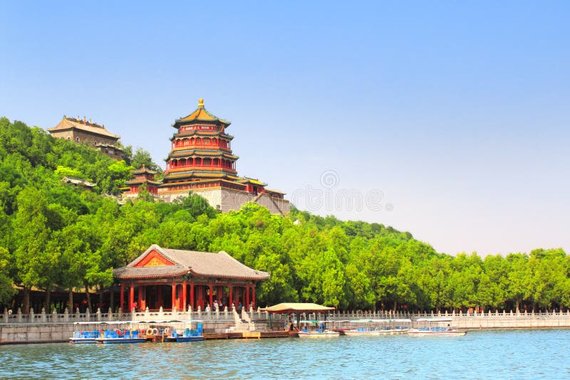 Summer Palace in Beijing, China Stock Image - Image of landmark, ornate ...