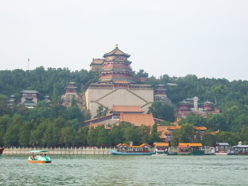 Summer Palace is a Qing Dynasty Palace in Beijing, China Stock Image ...