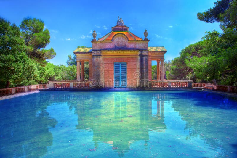 Summer Park With Water Pool Stock Photo - Image of color, peace: 21524864