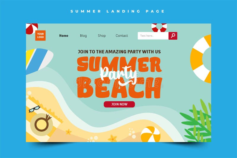 Summer Party Graphic Template Easy To Customize Simple and Elegant ...