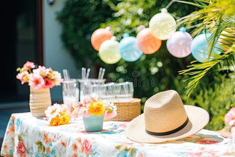 Summer party stock photo. Image of summer, nature, gourmet - 311804736