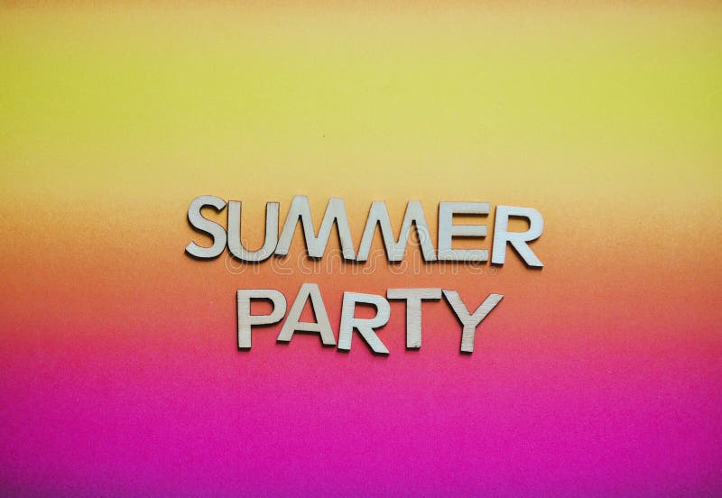 Summer party - party time stock photo. Image of background - 352909578