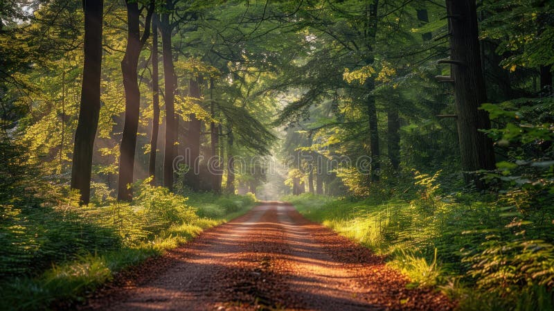 Hidden Forest Path Summer Stock Illustrations – 645 Hidden Forest Path ...