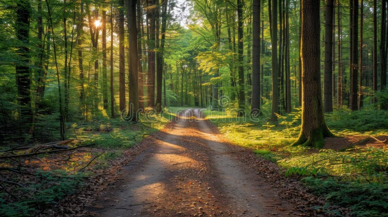 Hidden Forest Path Summer Stock Illustrations – 645 Hidden Forest Path ...