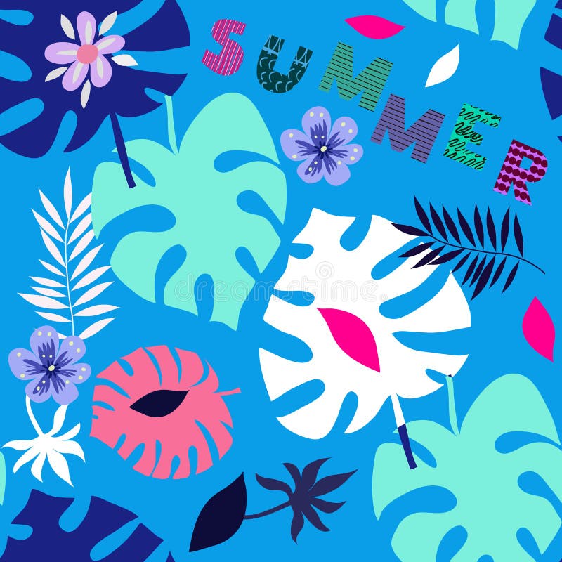 Summer pattern2 stock vector. Illustration of hawaii - 125364552