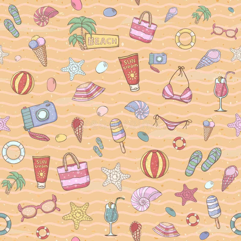 Summer pattern stock vector. Illustration of pattern - 43830511