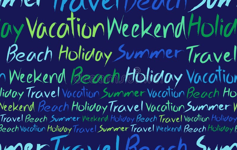 Summer Pattern Seamless Fabric Hot Season. Font about Summer Pattern on ...