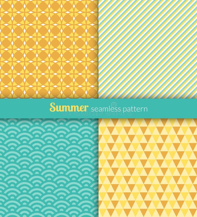 Summer patterns stock vector. Illustration of season - 35157869