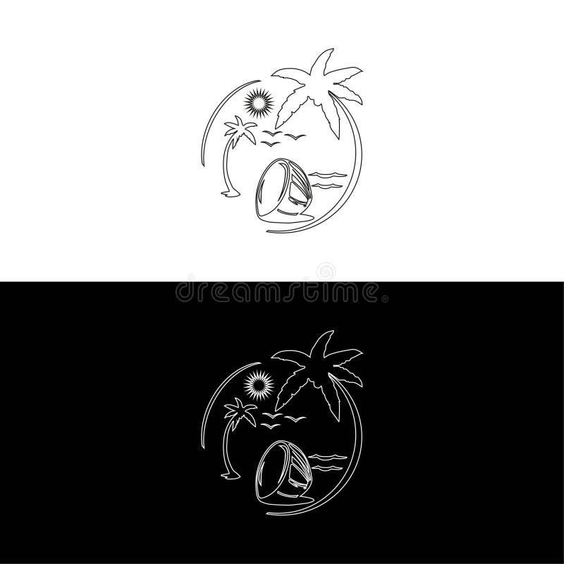 Plam Tree Logo Stock Illustrations – 95 Plam Tree Logo Stock ...