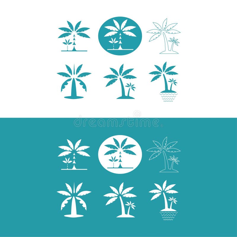 Plam Tree Logo Stock Illustrations – 89 Plam Tree Logo Stock ...