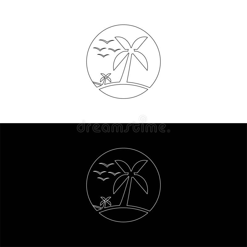 Plam Tree Logo Stock Illustrations – 89 Plam Tree Logo Stock ...