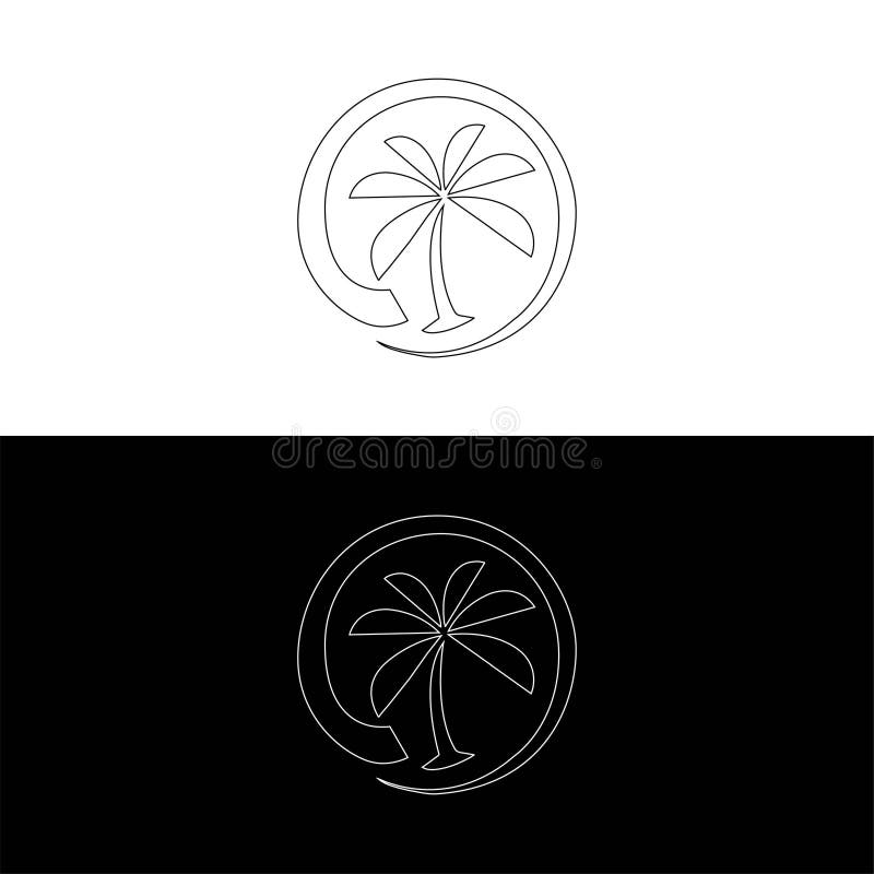 Plam Tree Logo Stock Illustrations – 89 Plam Tree Logo Stock ...