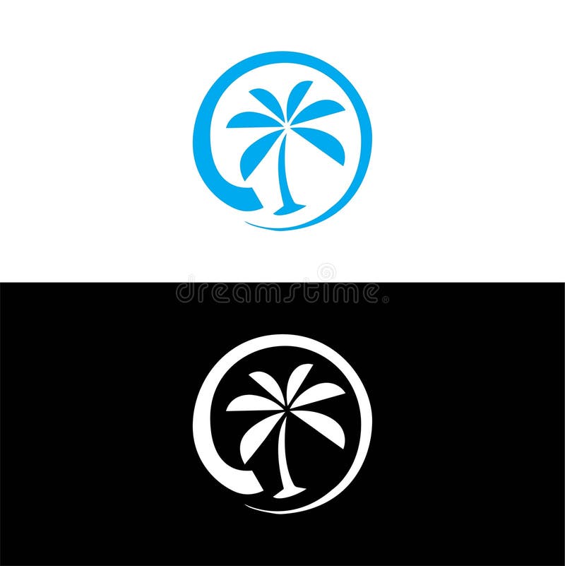 Plam Tree Logo Stock Illustrations – 89 Plam Tree Logo Stock ...