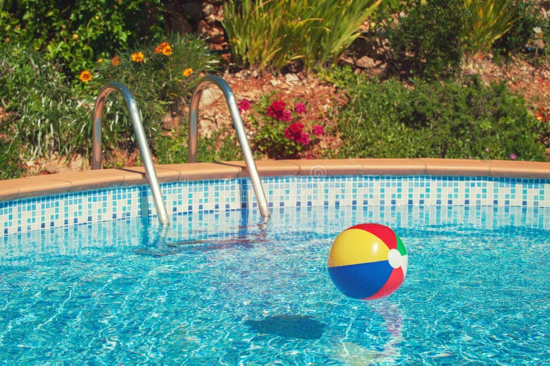 Summer Pool stock image. Image of plants, swim, vacation - 52561903