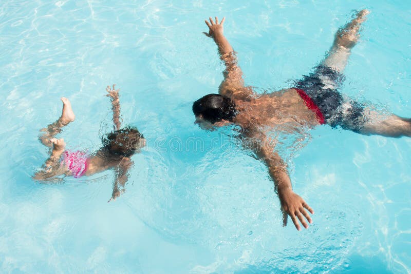 Summer in the pool. stock photo. Image of cheerful, playing - 45043254