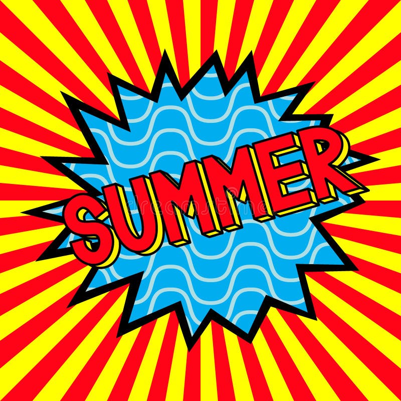 Summer Pop Art Vacations Stock Illustrations – 392 Summer Pop Art ...