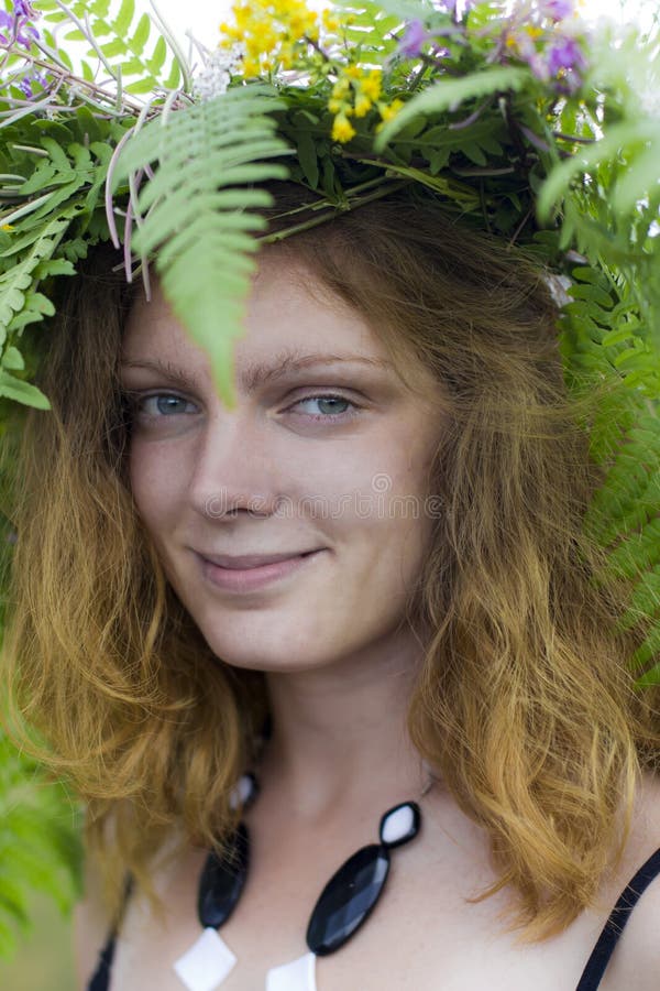 Summer portrait stock image. Image of outdoor, beads - 21044745