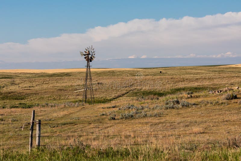 Summer in the Prairie of Canada Stock Photo - Image of cloud, farmland ...
