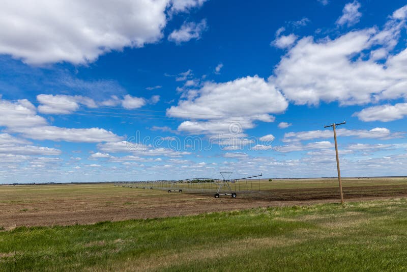 Summer in the Prairie of Canada Stock Photo - Image of light, storm ...