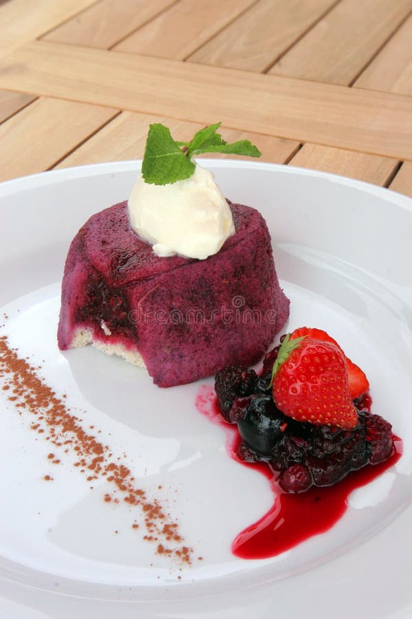 Summer Pudding stock image. Image of plate, raspberries - 5932149