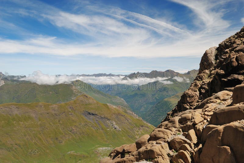 Summer Pyrenees. stock photo. Image of summer, cliff - 22488972
