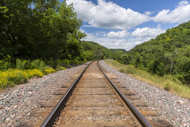 Railroad Track Scenic stock photo. Image of railroad - 17824516