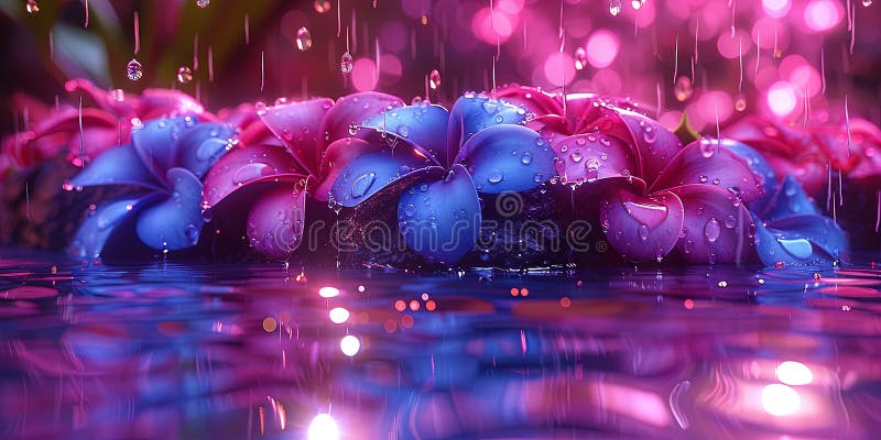 Summer Rain: Rain Drops Fall To the Ground, Creating a Melody of Rain ...