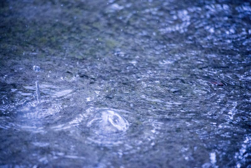 Summer Raindrops and Ripples, Stock Photo - Image of liquid, ripple ...